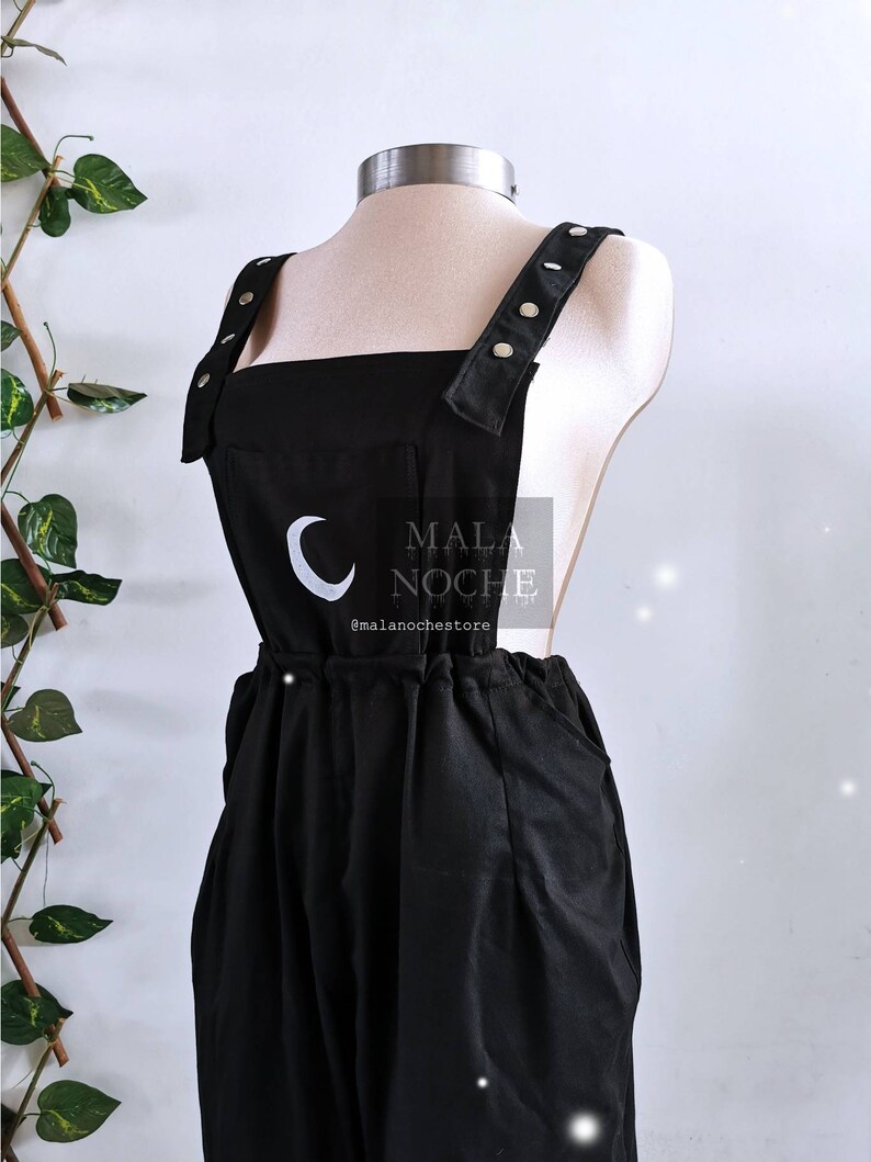 Overall Moon Jumpsuit Moon Overall Women Black Overall - Etsy