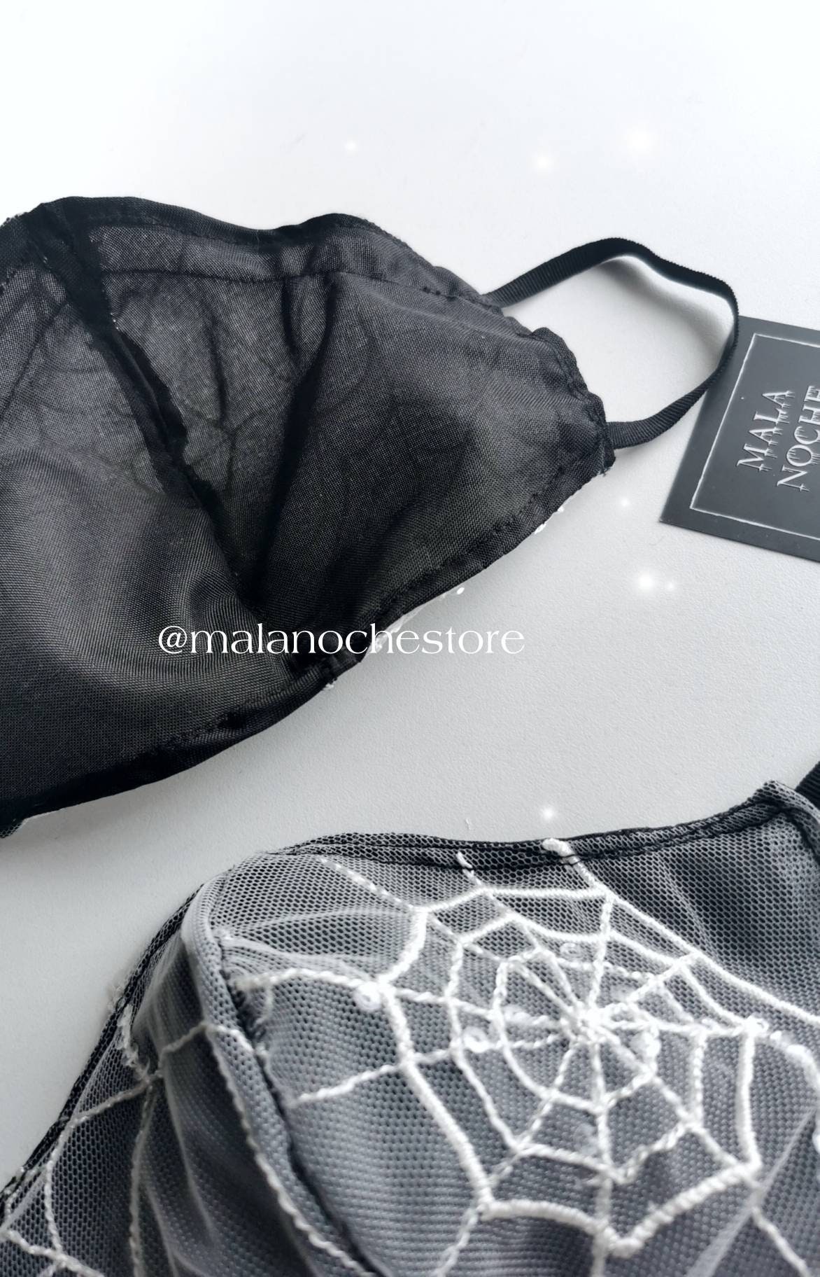 Face Mask Spider Web Gothic Goth Goth Face Mask Dark - Etsy