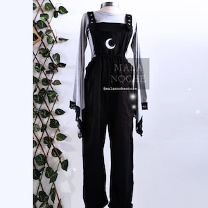 Overall Moon, Jumpsuit Moon, Overall Women, Black Overall, Black ...