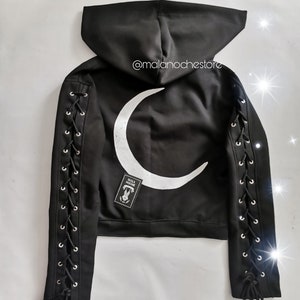 Jacket Moon, Women Jacket, Black Coat, Gothic Jacket, Faux Leather ...