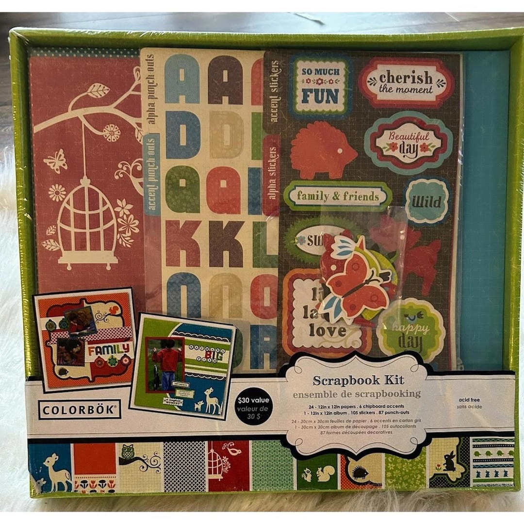 Colorbok Friendly Forest Scrapbook Photo Complete Album Kit 12 X 12 ...