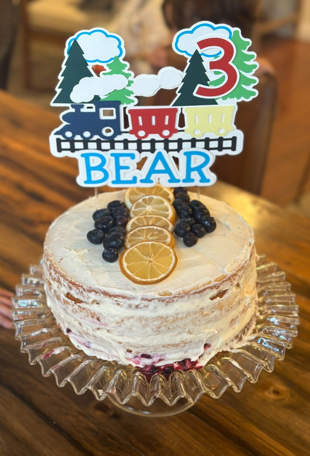 Personalized Train Cake Topper | Custom Train Cake Topper | Train ...