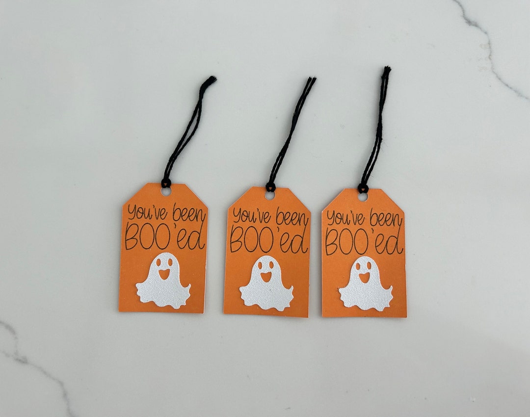 Youve Been Booed Tag Halloween Gift Tag Halloween Treat Bag - Etsy