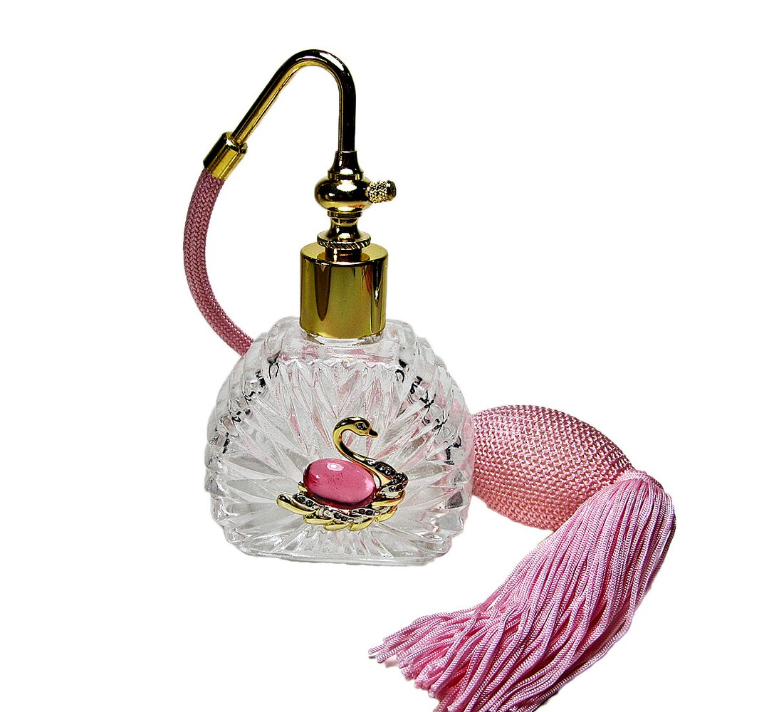 Unique Vintage Perfume Spray Bottle With Pink Bulb and Tassel Spray ...