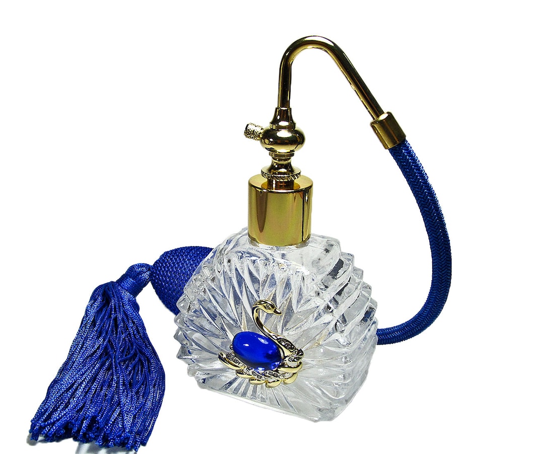 Unique Perfume Atomizer Bottle With Blue Bulb Atomizer Sprayer. - Etsy