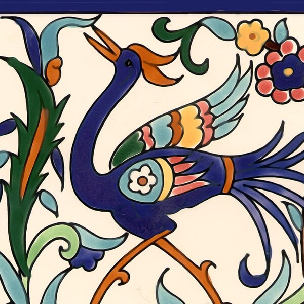 The Tree of Life Ceramic Tile Mural 30x30cm - Etsy