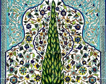 The Tree of Life Ceramic Tile Mural - Etsy