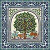 The Tree of Life Ceramic Tile Mural 60x60cm - Etsy