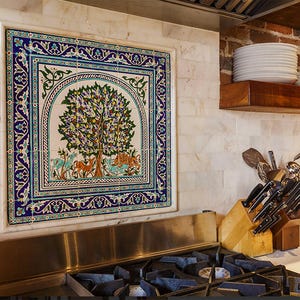 The Tree of Life Ceramic Tile Mural 60x60cm - Etsy