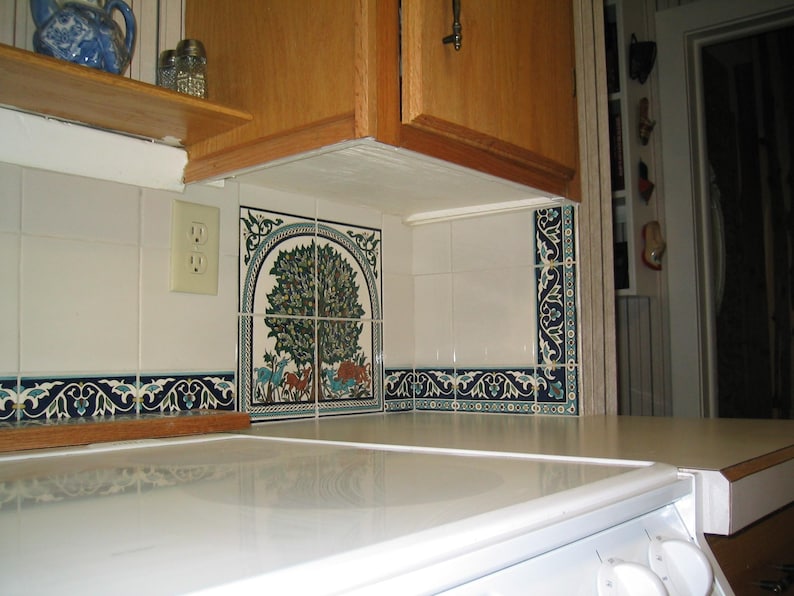 The Tree of Life Ceramic Tile Mural 30x30cm - Etsy