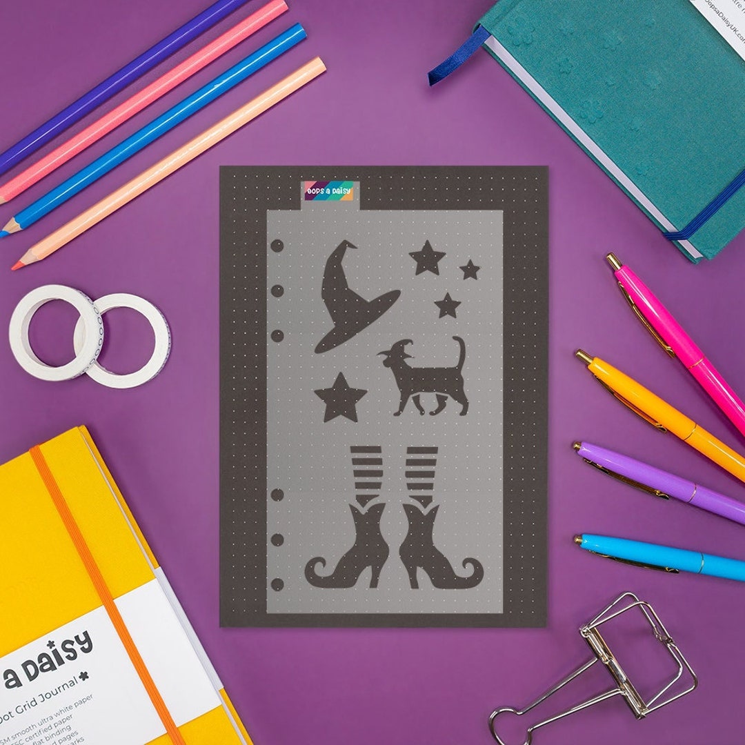 Hocus Pocus / Witchy / Spells A5 Journal / Planner Stencil - Etsy UK