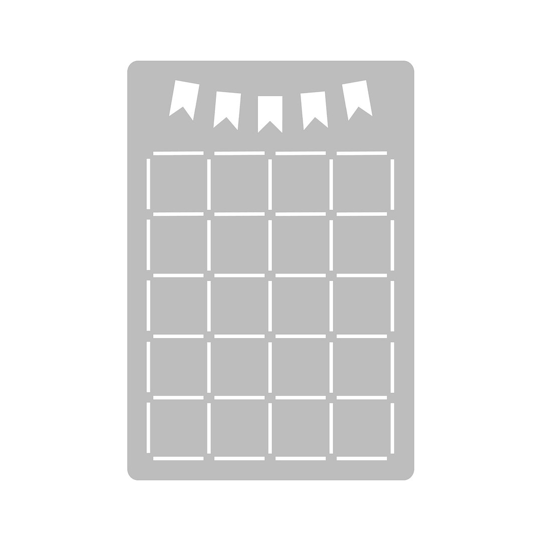 Monthly Spread - Super Easy Journal Stencil - A5 - Flexible Planner ...