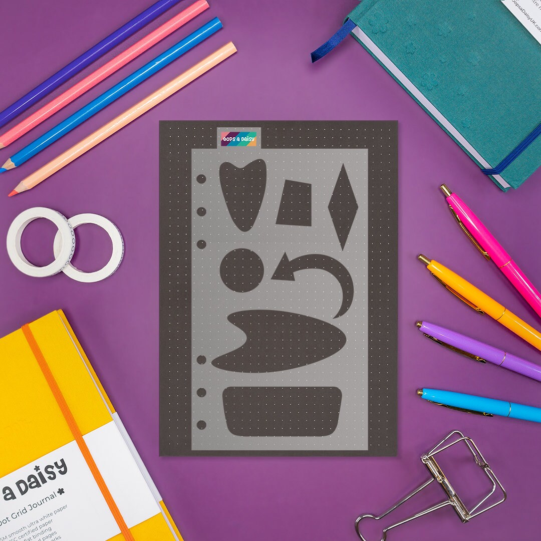 Mid-century Signage A5 Journal / Planner Stencil - Etsy