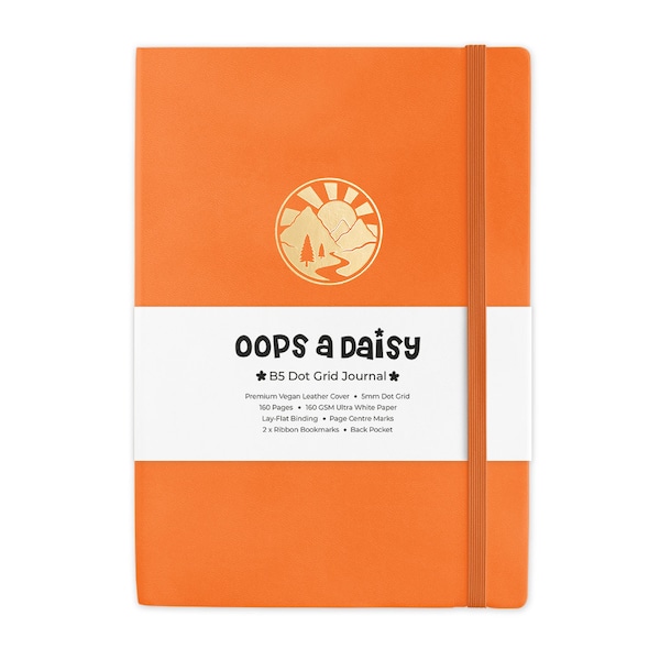 Orange Journal - Etsy