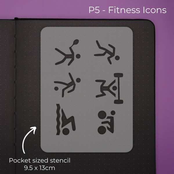 Fitness Stencil - Etsy