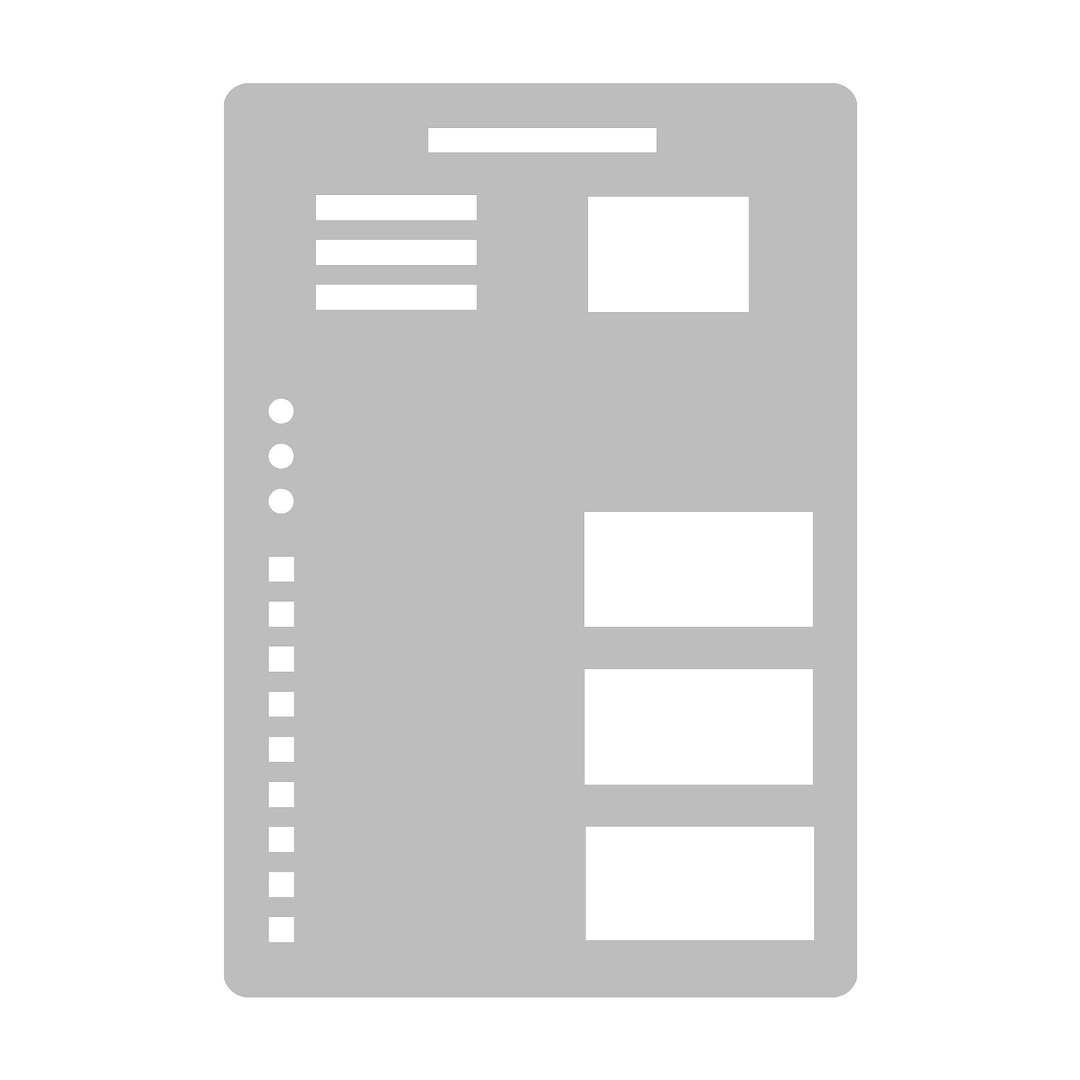 Daily Spread (horizontal Dutch Door) - Super Easy Journal Stencil - B5 ...