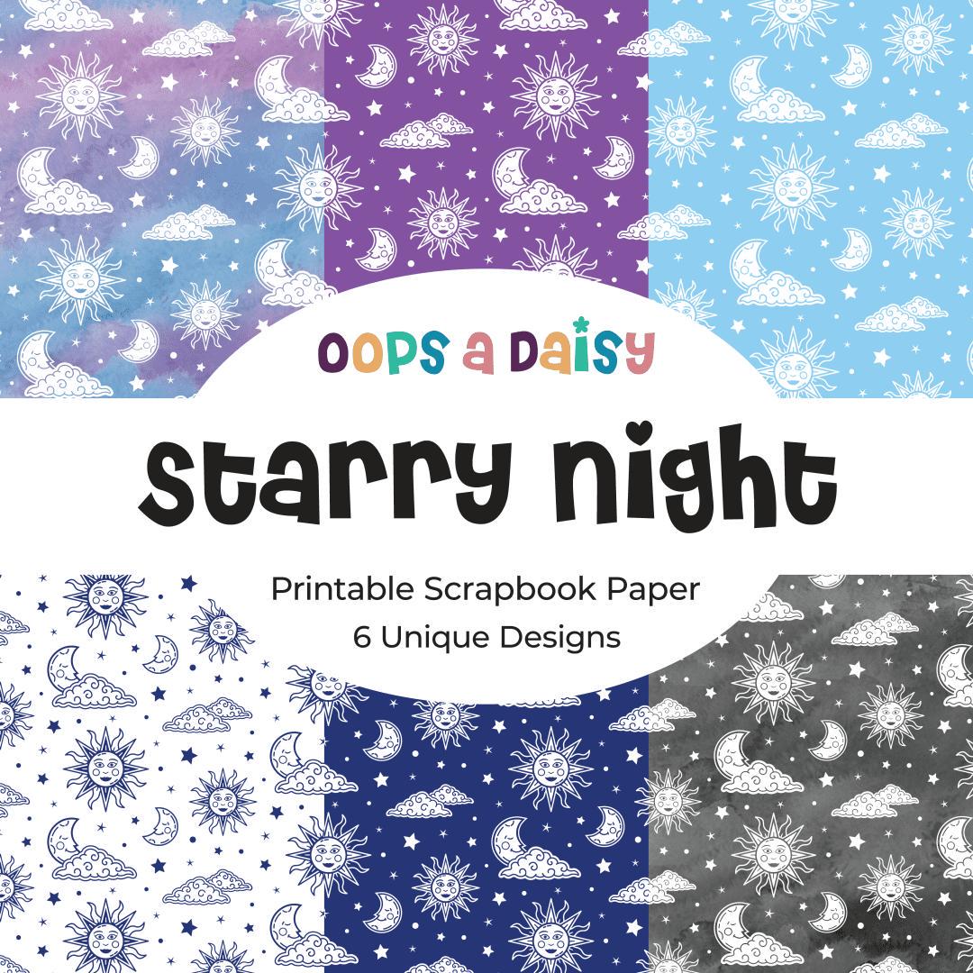 Starry Night - Pattern Printables - Digital Download - Etsy