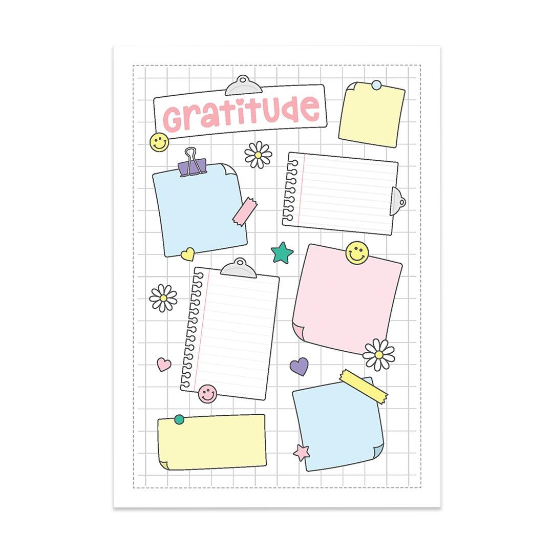 Gratitude Sticky Notes - Full Page Sticker Sheet - Large Journal ...