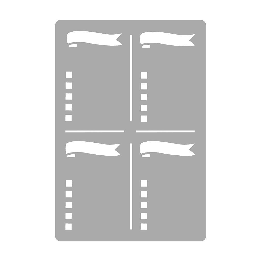 Block Week & Checklist - Super Easy Journal Stencil - A5 or B5 ...
