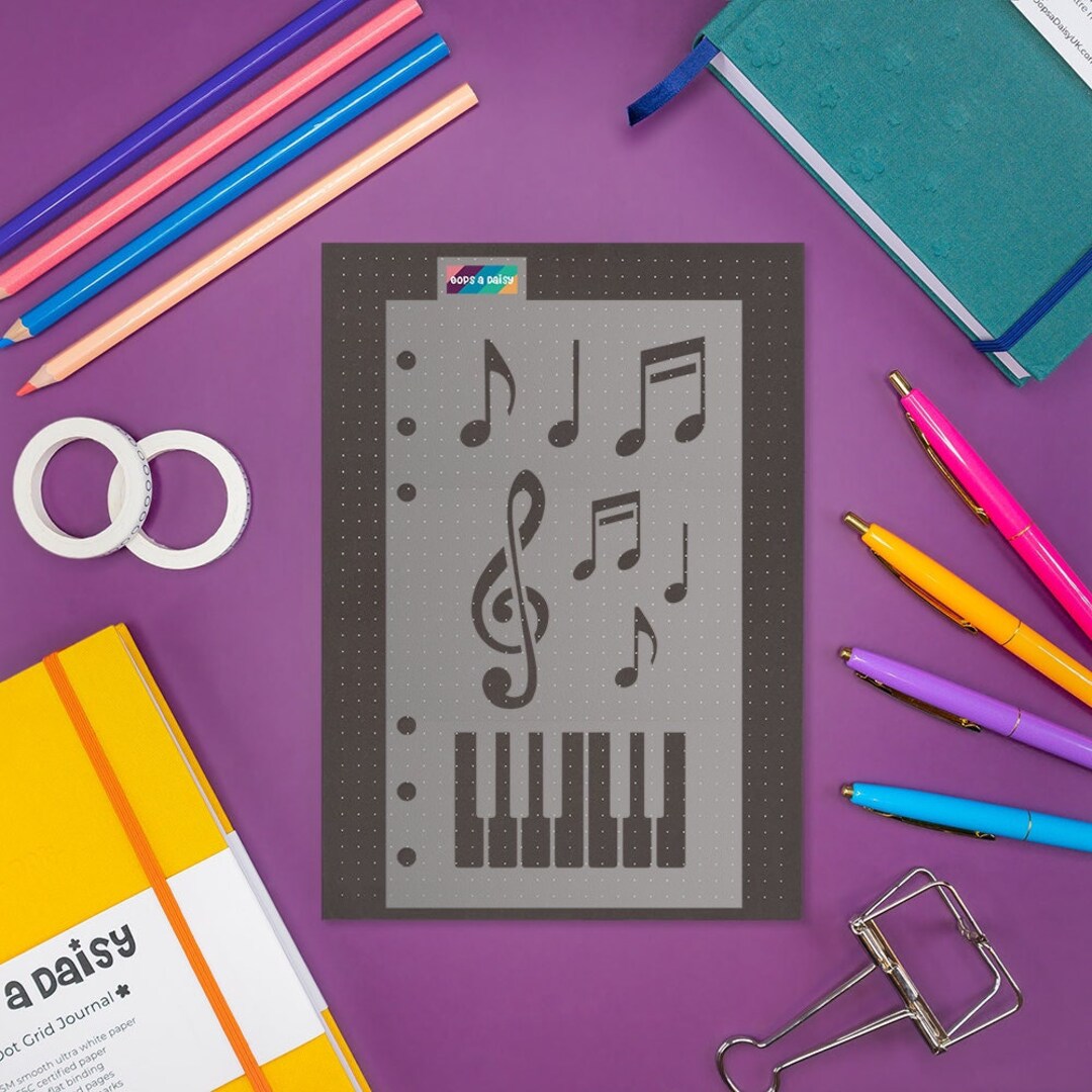 Music / Musical Notes / Piano Keys / Treble Clef A5 Journal - Etsy