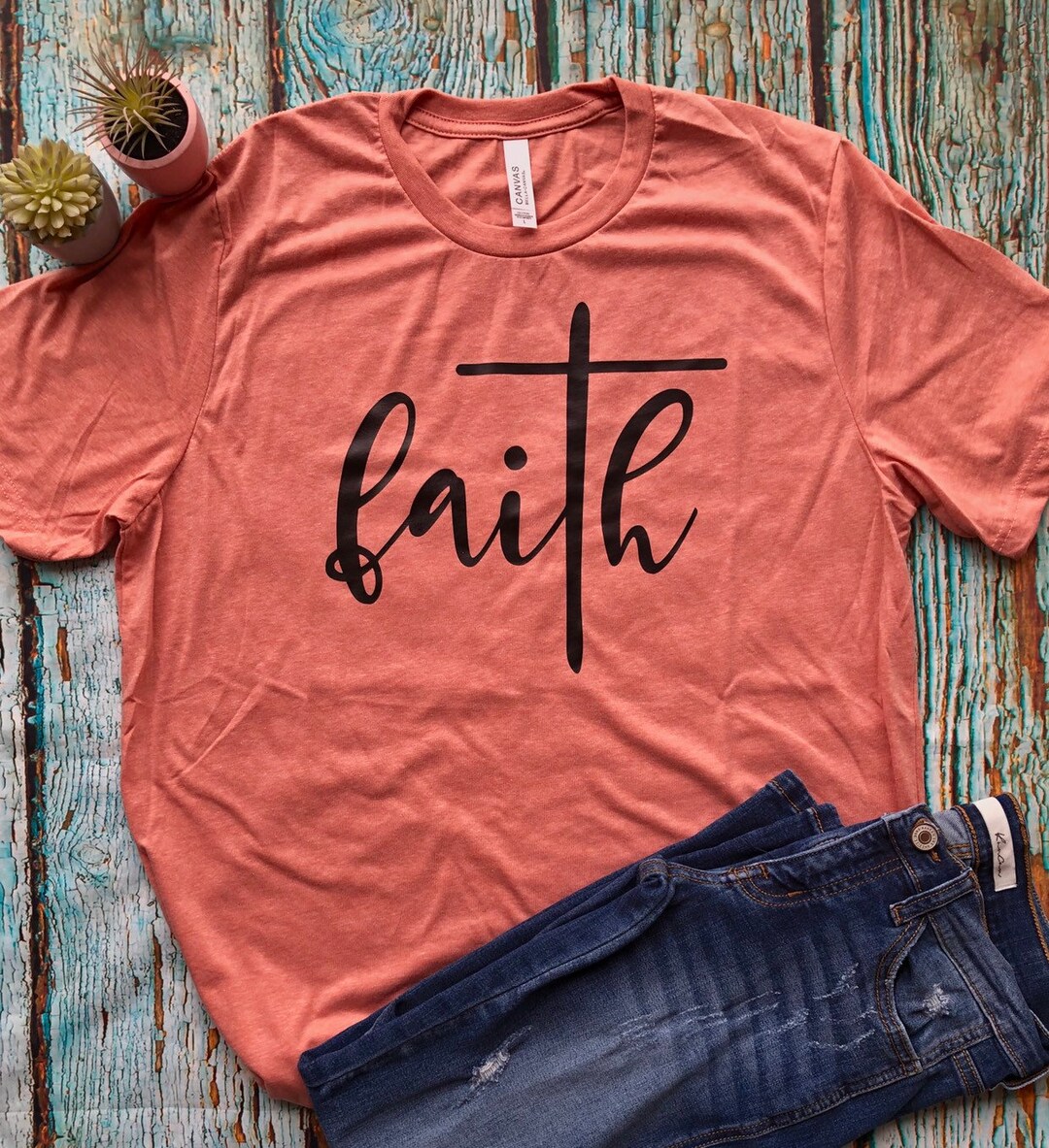 Faith Tee // Mom Faith Tee // Christian Tee - Etsy