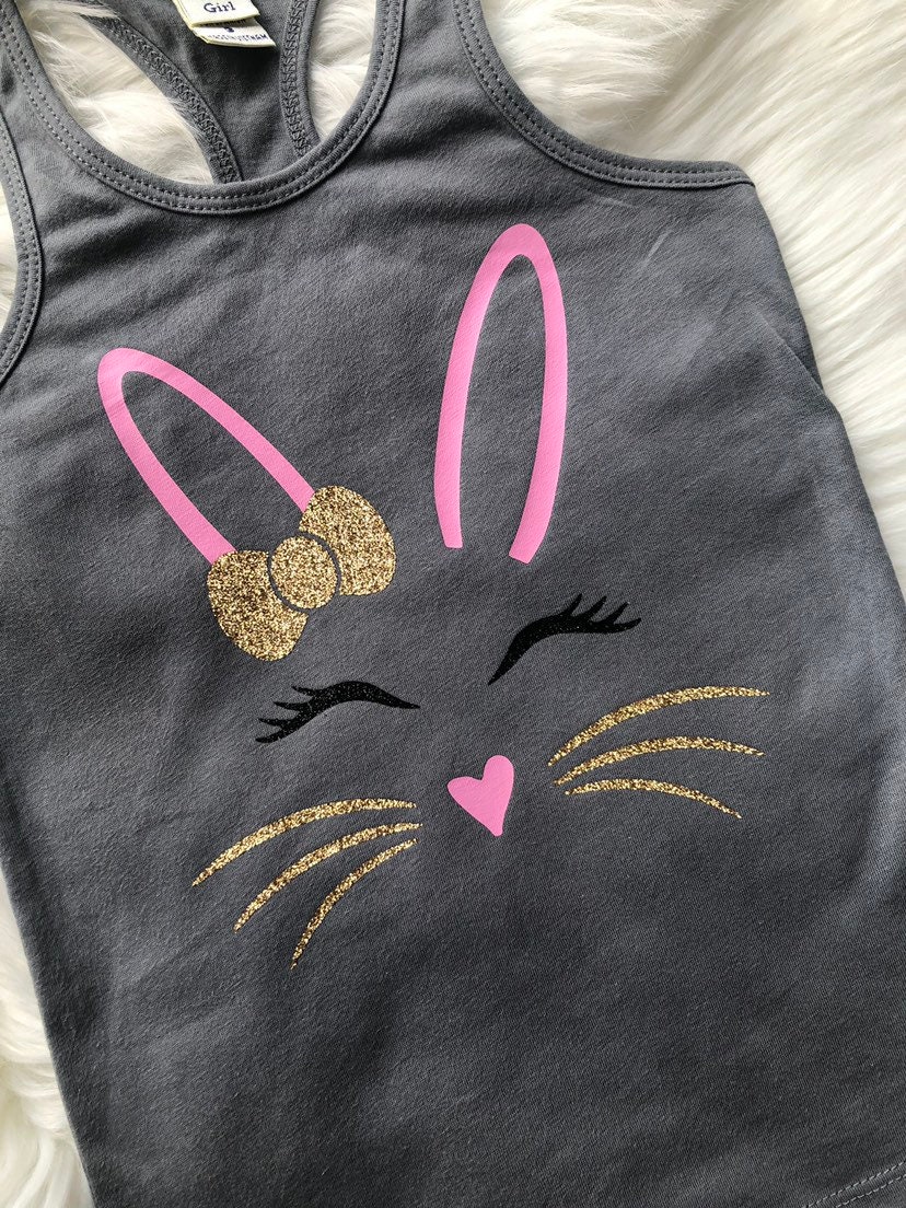 Bunny Tank // Easter Tank // Easter Bunny Tank // Easter - Etsy