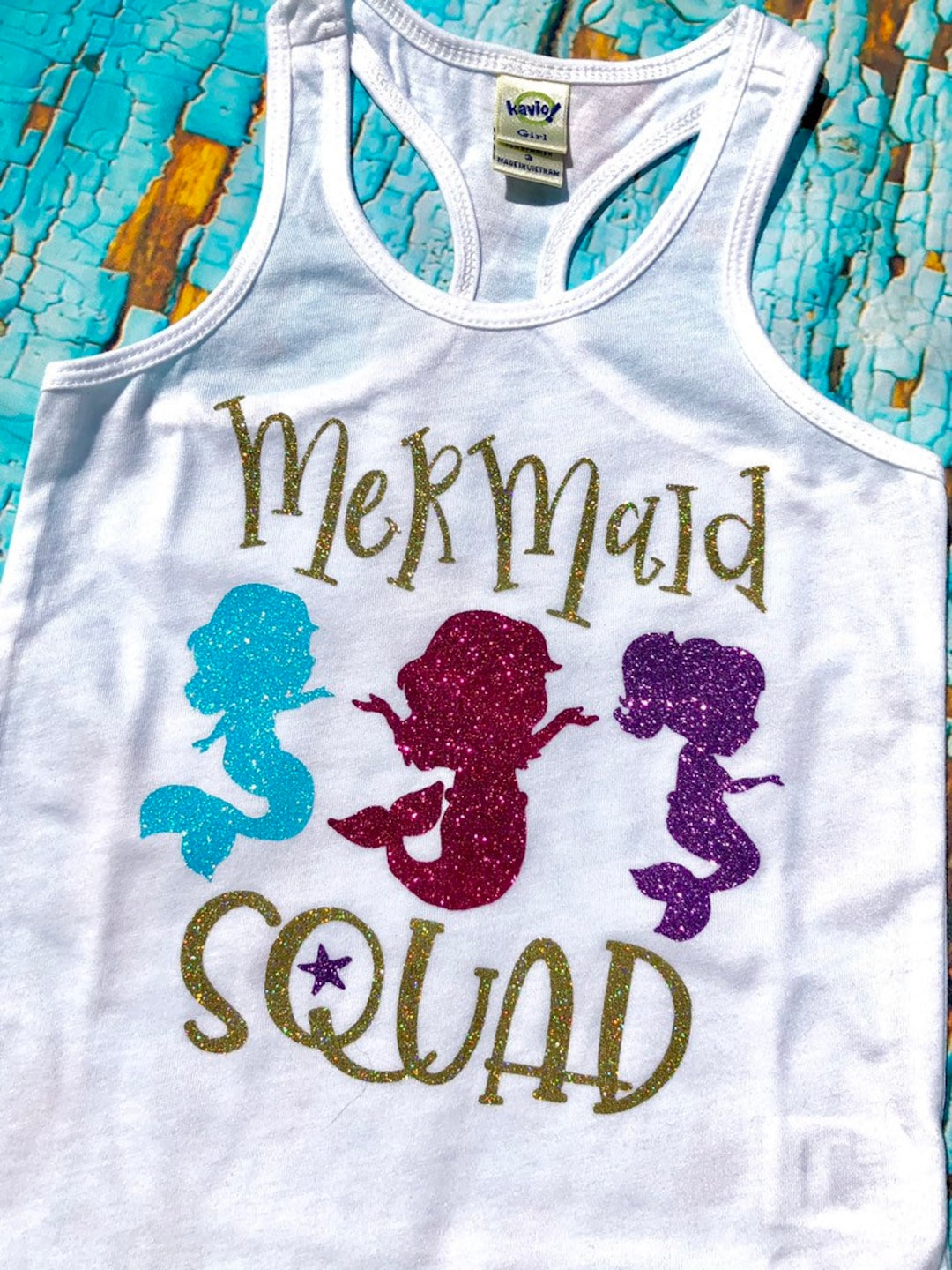 Mermaid Squad Tank // Mermaid Tank // Mermaid Birthday Tank // Mermaid ...