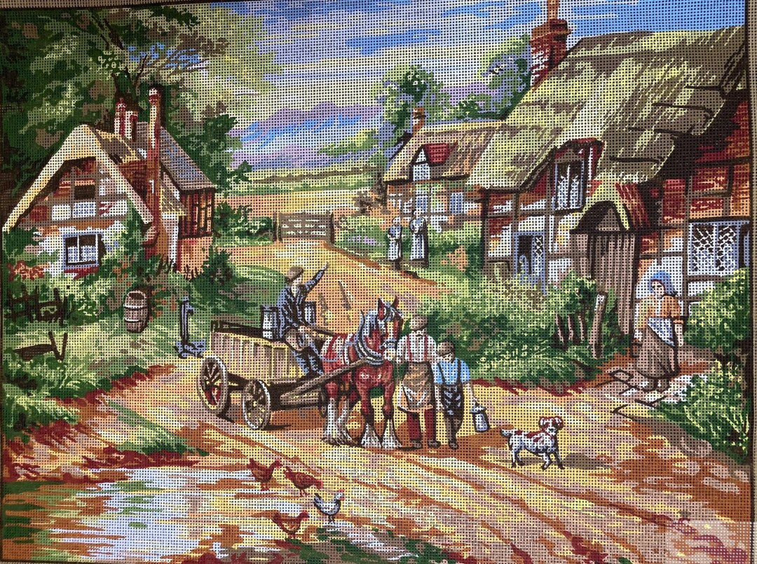 Printed Canvas for Needlepoint Tapestry Gobelin Embroidery Gobelin L ...