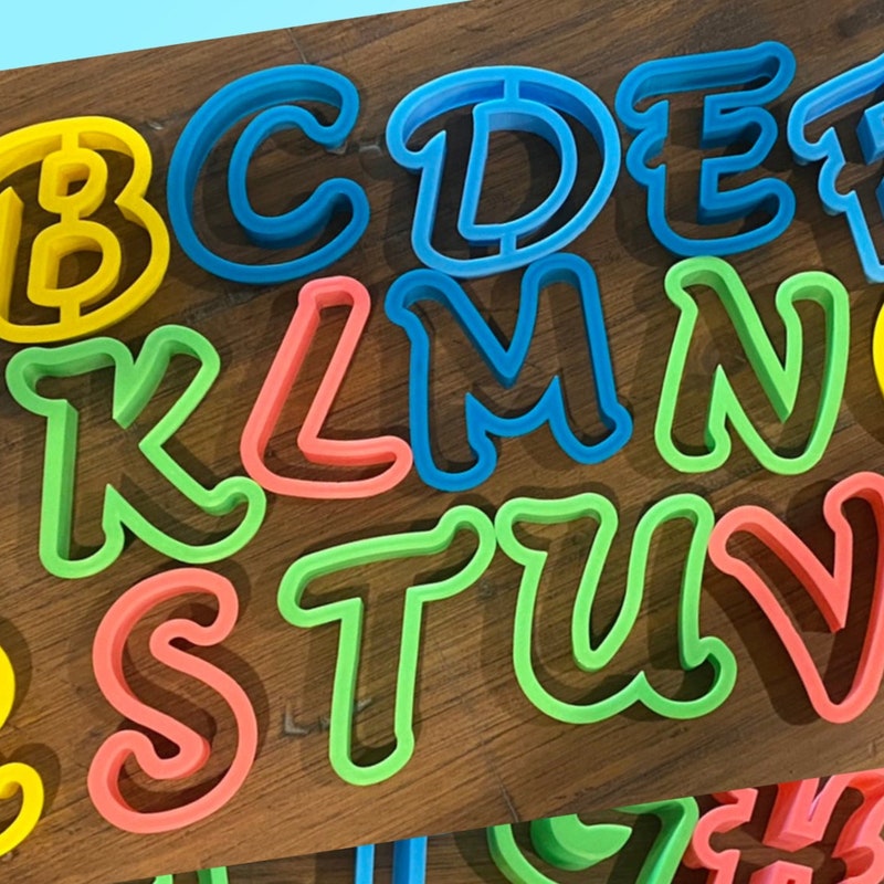 Alphabet Letter Cookie Cutters - Etsy
