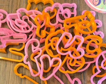 Script Font Lowercase 266-B841 Cookie Cutters - Etsy