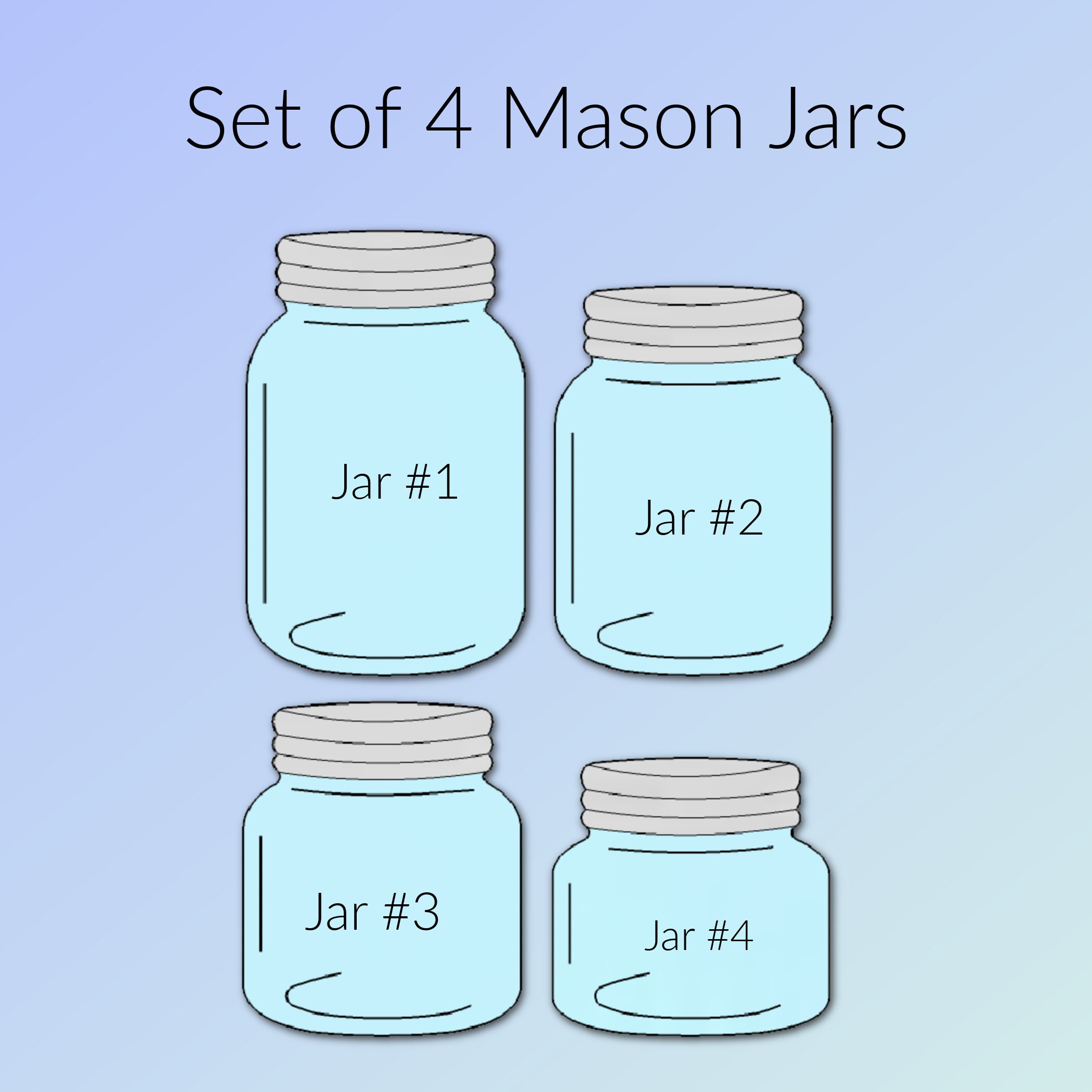 Mason Jar Cookie Cutter Set | Etsy