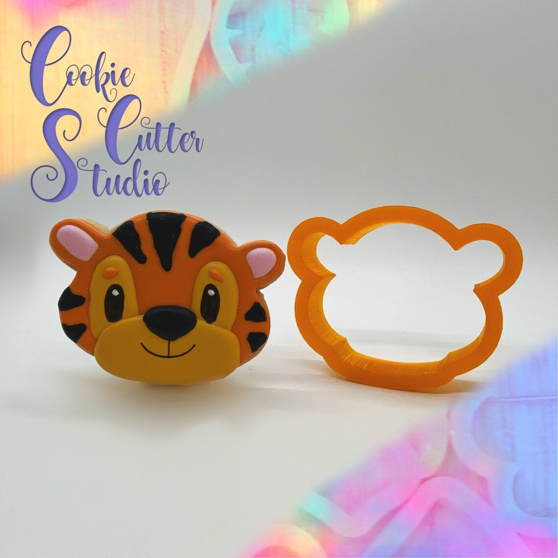 Tiger Cookie Cutter: Safari Animal Face, Food Safe PLA - Etsy
