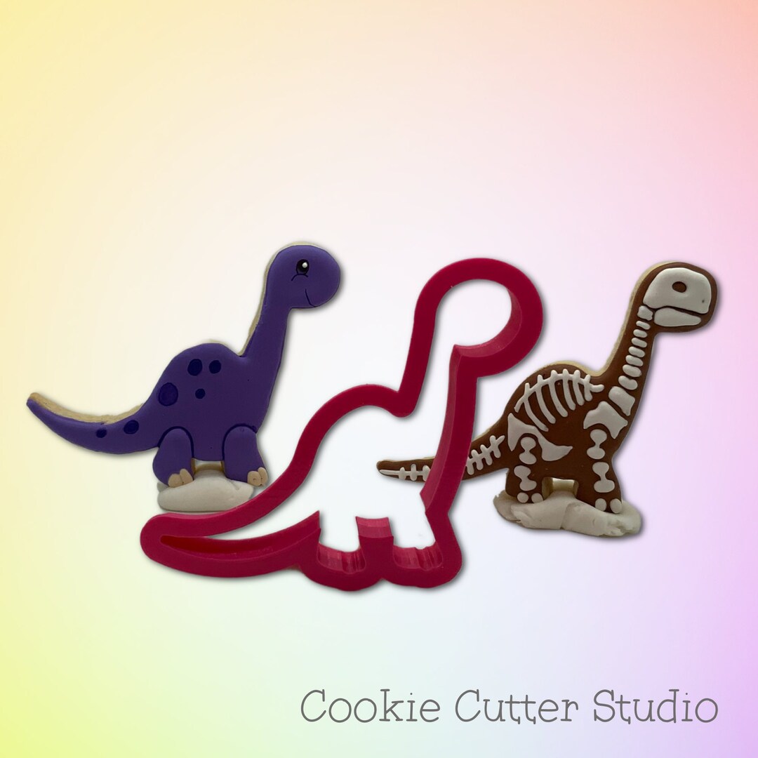 Brontosaurus Cookie Cutter, Dinosaur Cookie Cutter - Etsy