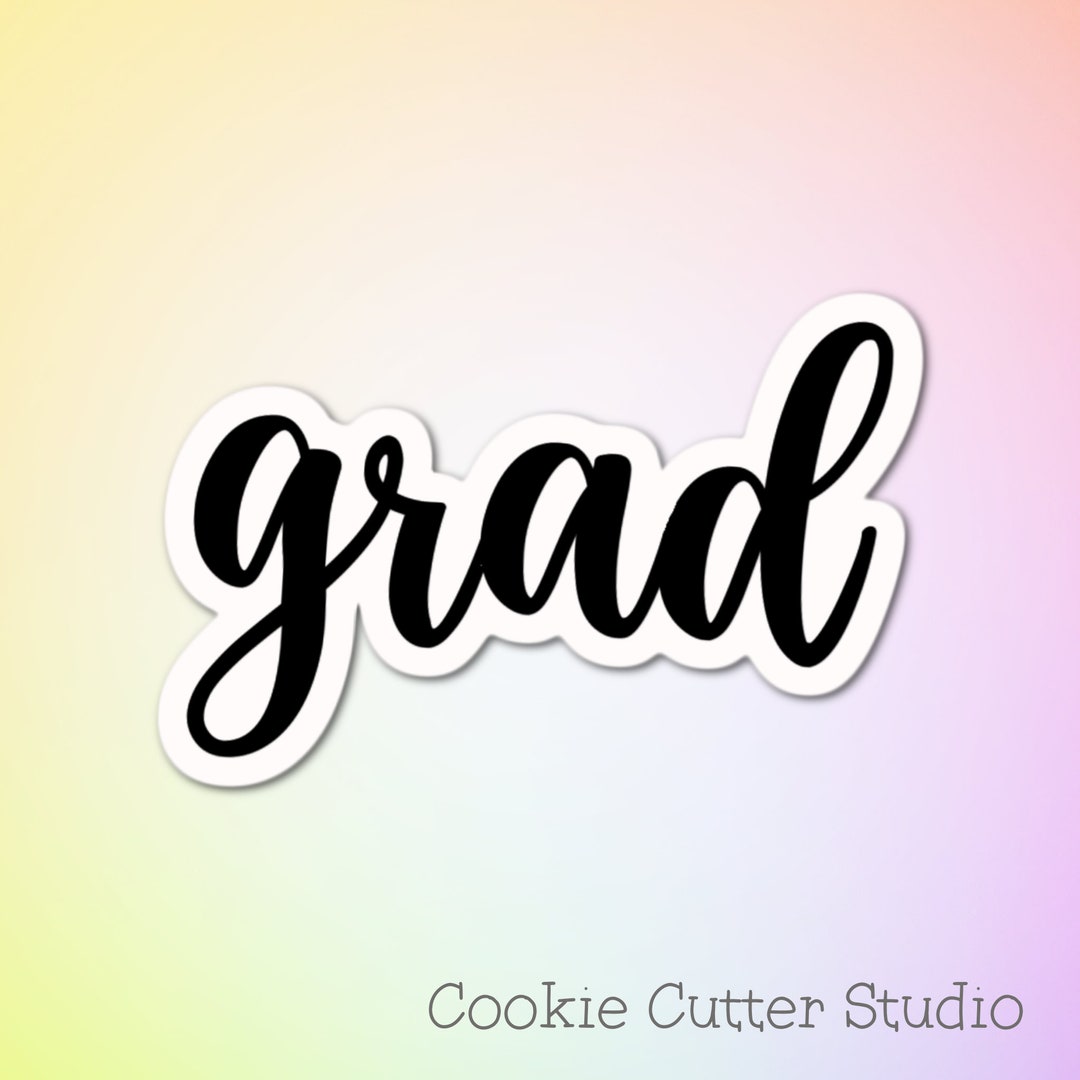 Grad Plaque Cookie Cutter, Graduation Cookie Cutter - Etsy