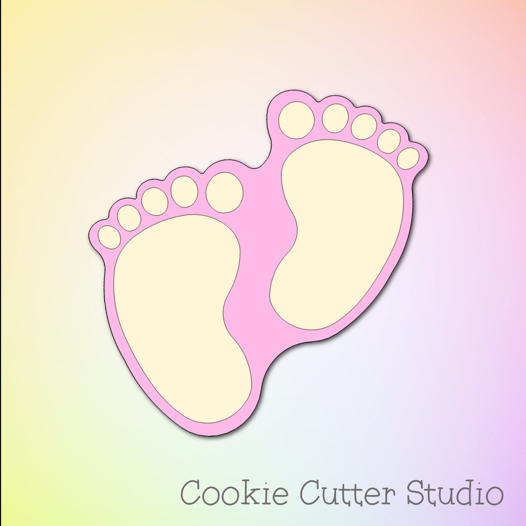 Baby Feet Cookie Cutter, Baby Shower Cookie Cutters - Etsy