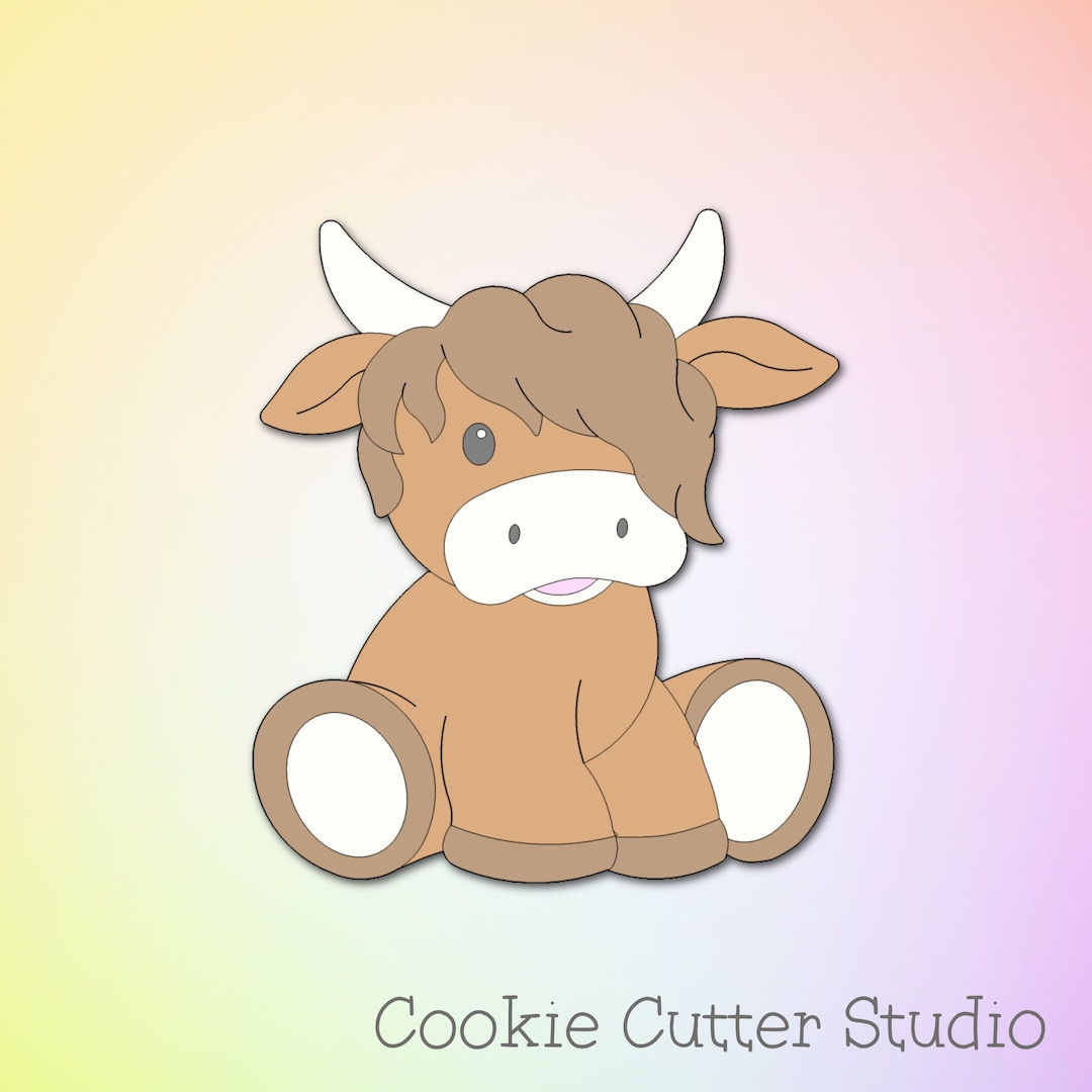 Highland Cow Cookie Cutter: Farmhouse Baking - Etsy