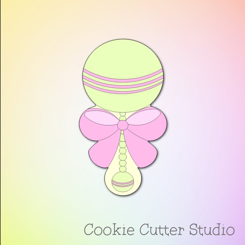 Baby Boy Rattle Cookie - Etsy