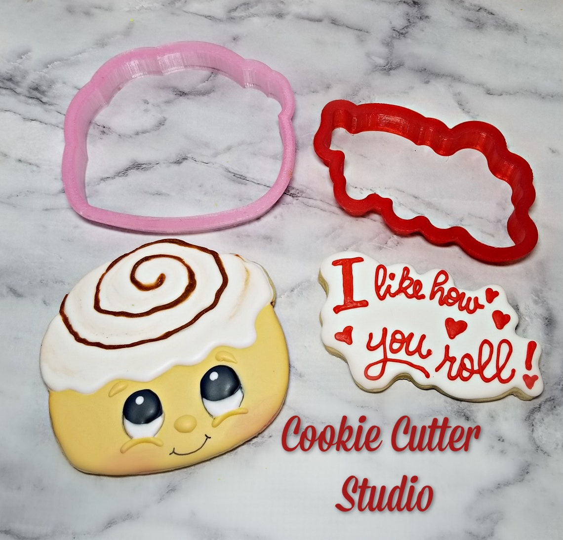 Cinnamon Roll Cookie Cutter Valentine Cookie Cutter - Etsy