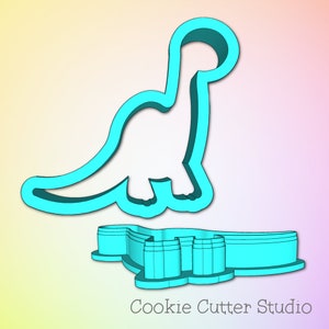Brontosaurus Cookie Cutter, Dinosaur Cookie Cutter - Etsy