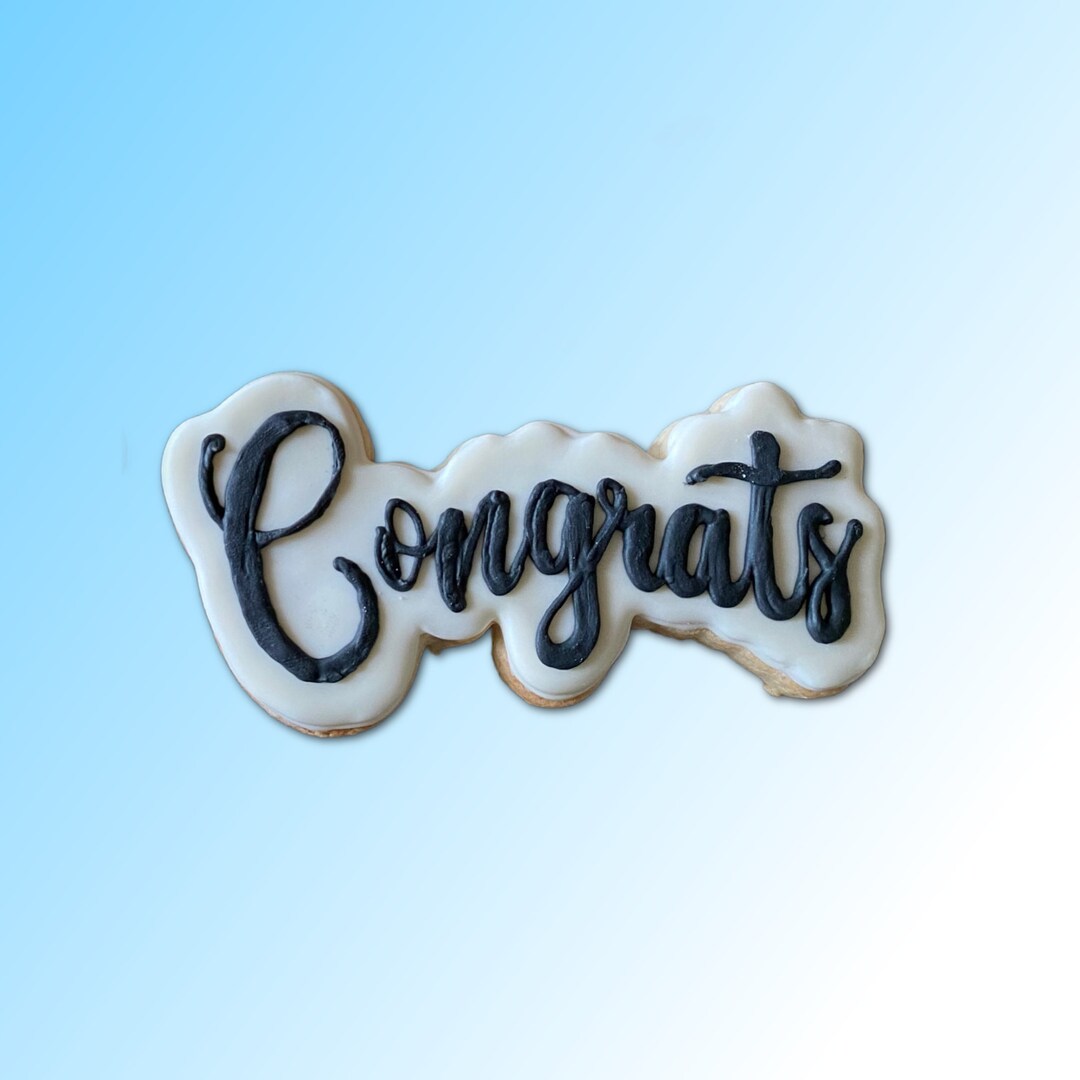 Congrats Plaque Cookie Cutter: Graduation Celebration - Etsy