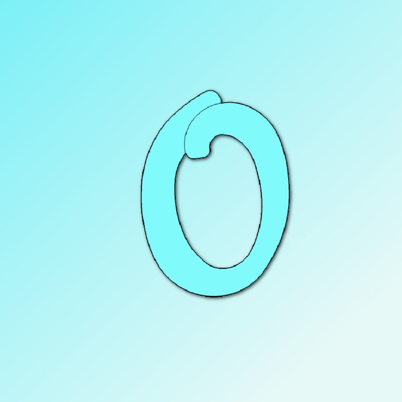 Script Number Cookie Cutter Set Number Cookie Cutters - Etsy