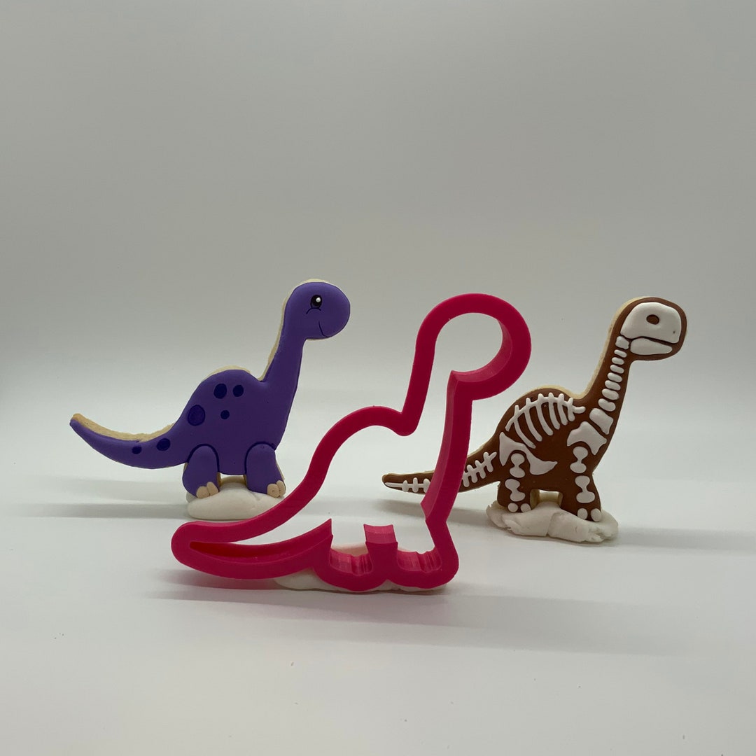 Brontosaurus Cookie Cutter Dinosaur Cookie Cutter - Etsy