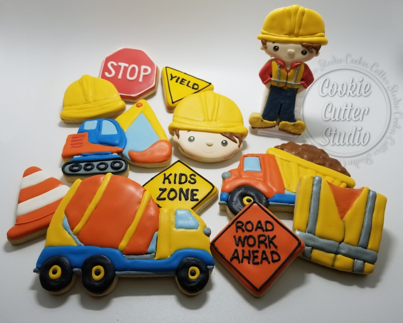 Construction Worker Cookie Cutter: Food Safe PLA Plastic - Etsy