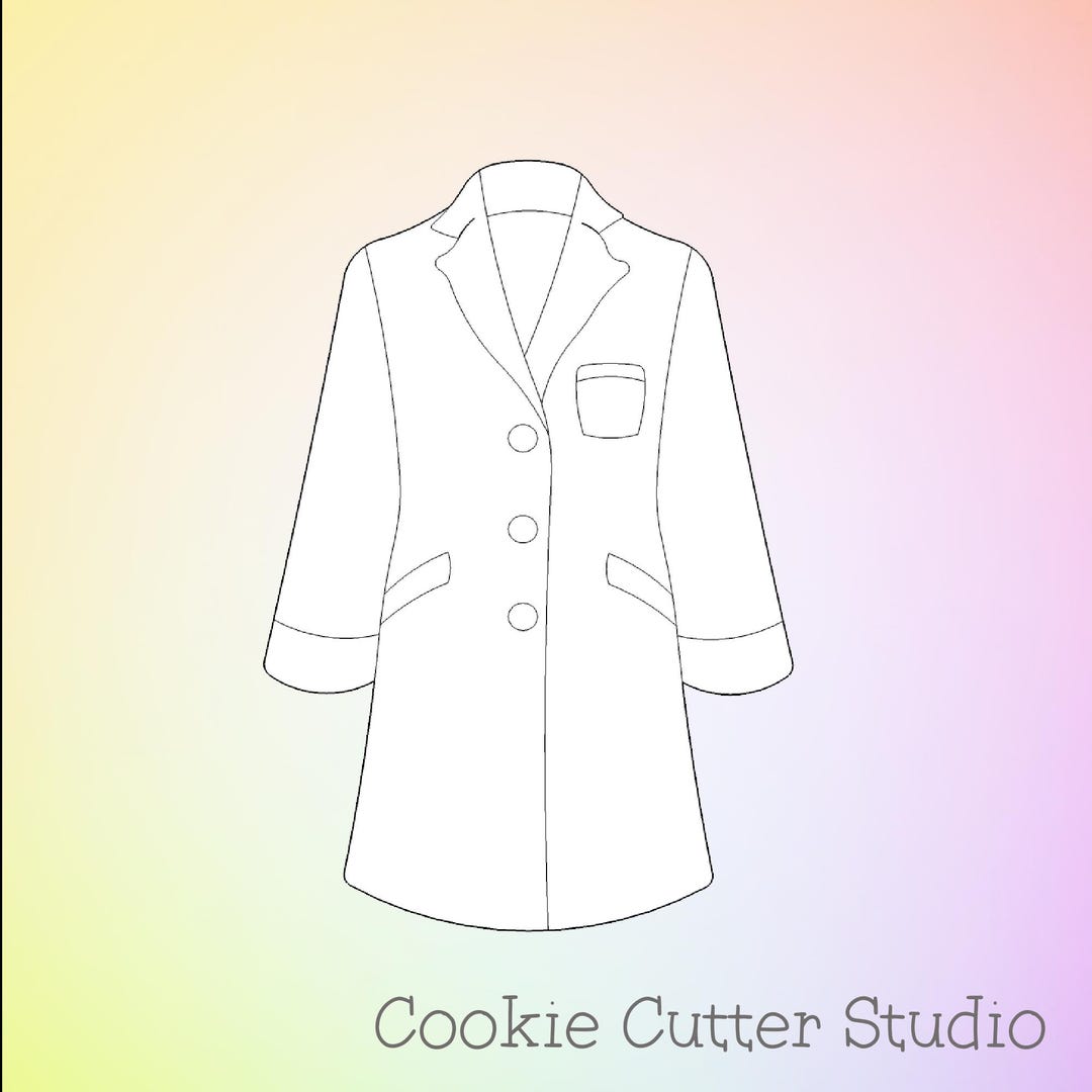 Doctor Coat Cookie Cutter, Medical Cookie Cutters - Etsy