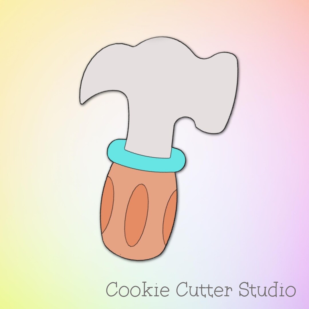 Hammer Cookie Cutter: Food Safe PLA Plastic - Etsy