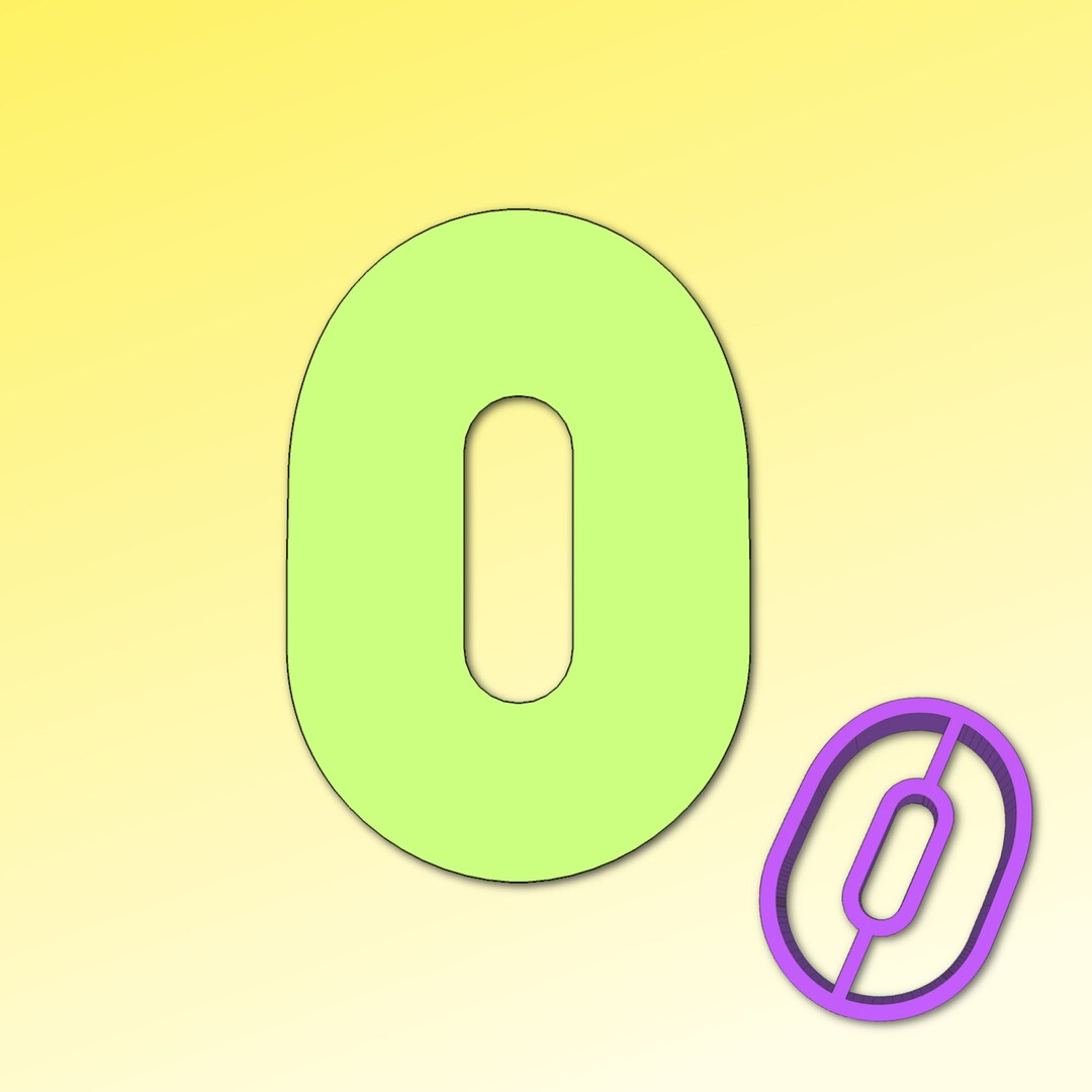 Number Zero Cookie Cutter Number Cookie Cutter - Etsy