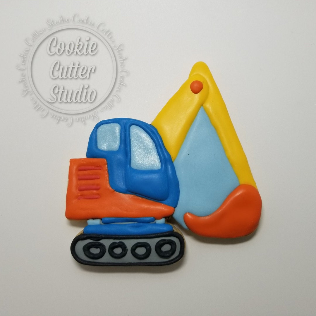 Excavator Cookie Cutter, Digger Cookie Cutter, Construction Cookie ...