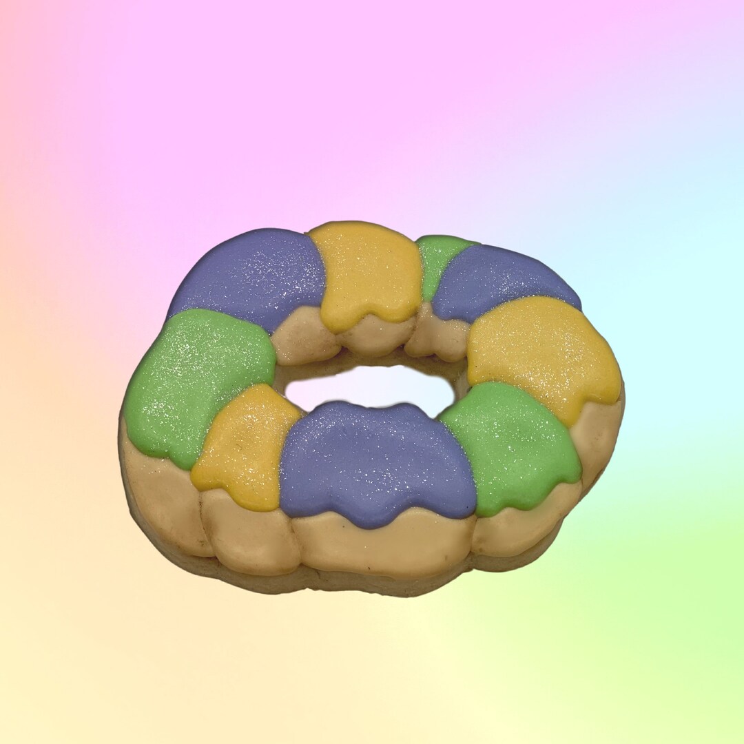 King Cake Cookie Cutter, Mardi Gra Cookie Cutters - Etsy