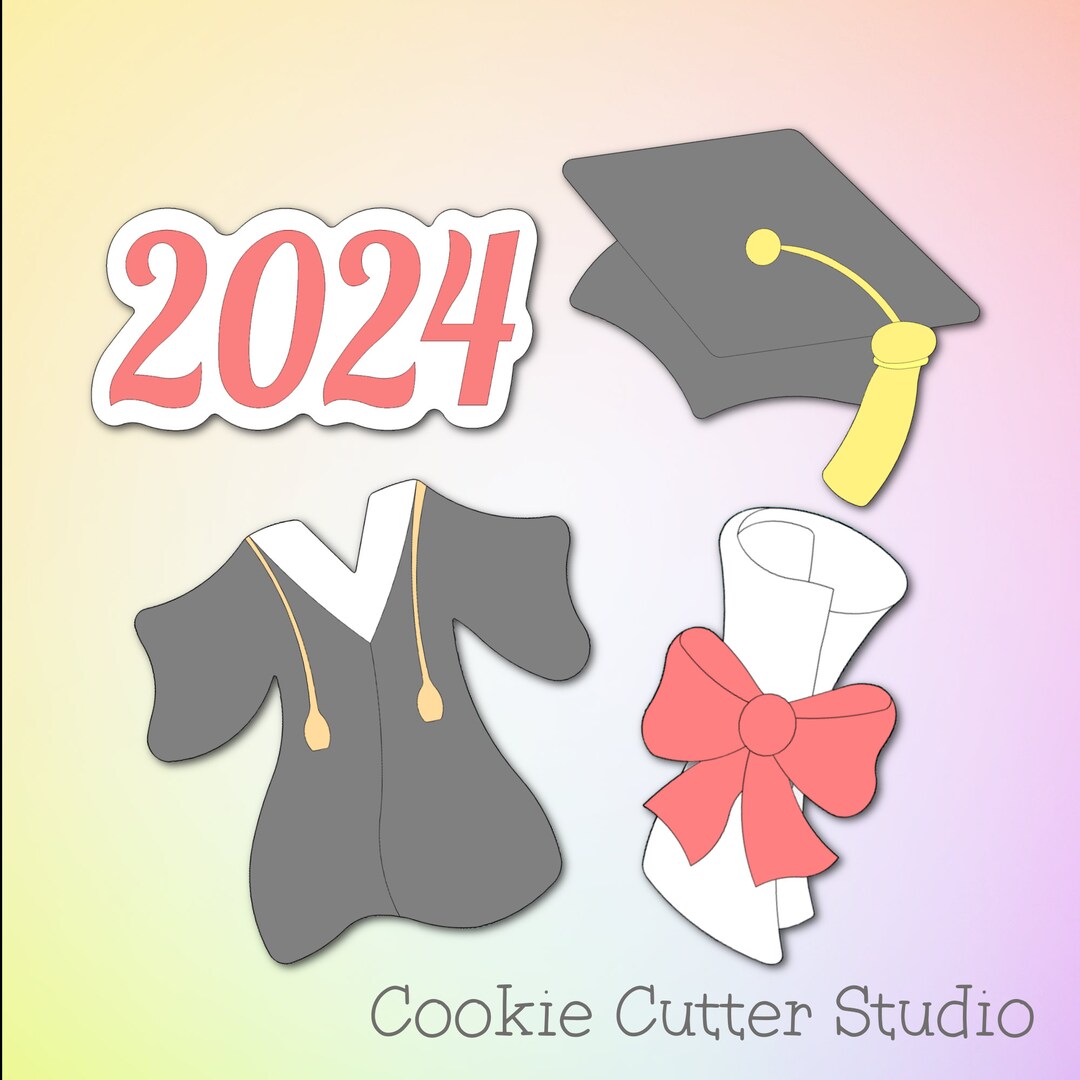 Graduation Cookie Cutter Set - Etsy
