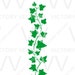 Climbing Ivy Border Trailing Vector Line Cutting File Vinyl and Laser ...